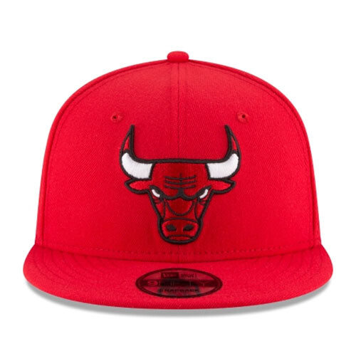 New Era Chicago Bulls Red Snapback Hat NBA Official Game Basic Scarlet ...
