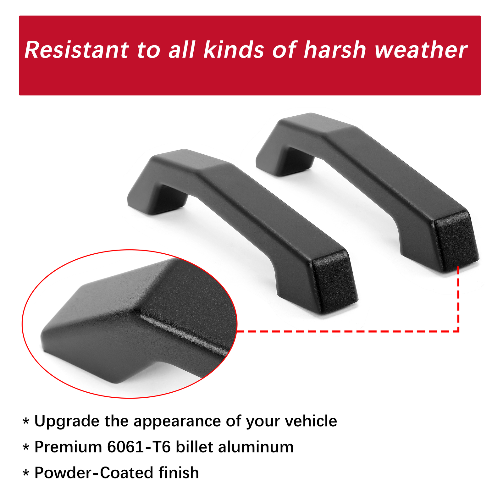 For 2003-2009 Hummer H2 SUT 124898996 Billet Hood Handles Powder Coated ...
