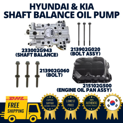 GENUINE OEM Hyundai Kia Shaft Balance Oil Pump for Kia Sportage Optima ...
