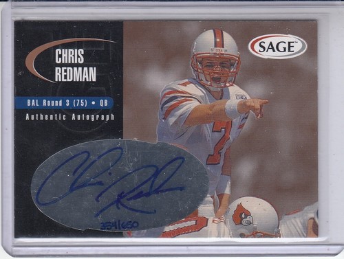 CHRIS REDMAN 2000 Sage Autograph Bronze #A38 354/650 Louisville ...