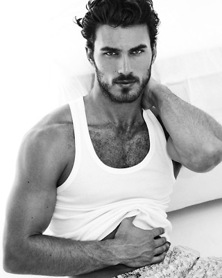 [Z842] Handsome Male Cute Model Showing Off Body Manly Physique | eBay