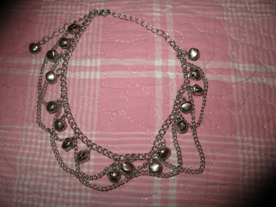 .925 Sterling Silver Chain Gypsy Style With Silver Ball (bell) style ...