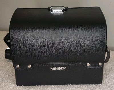Vintage Minolta Leather Hard Case Camera Bag for 35mm Film Cameras | eBay