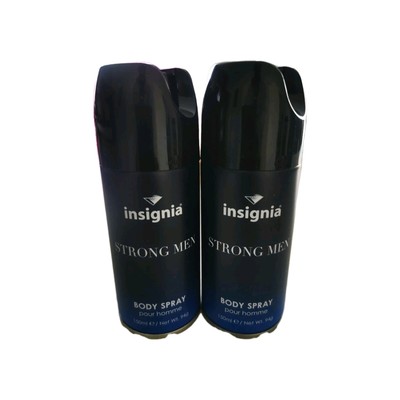 INSIGNIA ZERO DEODORANT STRONG MEN BODY SPRAY POUR HOMME 2X150ML | eBay UK