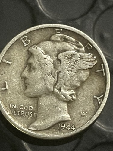 1944 S MERCURY DIME Adolph Weinman’s In Cod We Trust Silver Error Coin ...