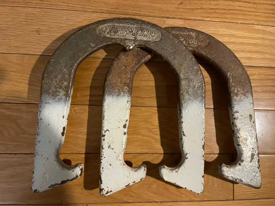 Vintage Set 2 Elmer Hohl Horseshoes Yard Games Collectible Canada | eBay