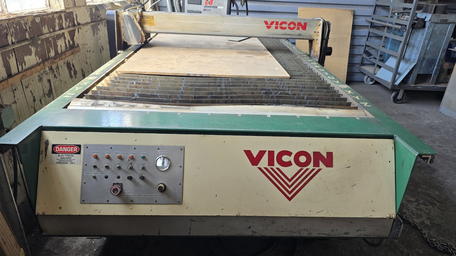 Vicon cnc plasma cutting machine table for sheet metal hvac duct | eBay
