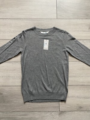 Primark Womens Grey Long Sleeve Top Size 2XS | eBay UK