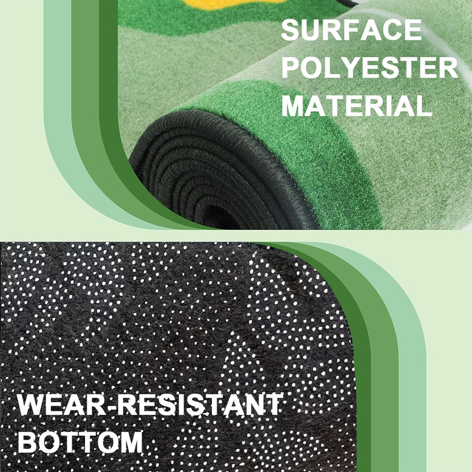 Golf Putting Mat Practice Alignment Adjustable Golf Carpet for Indoor ...