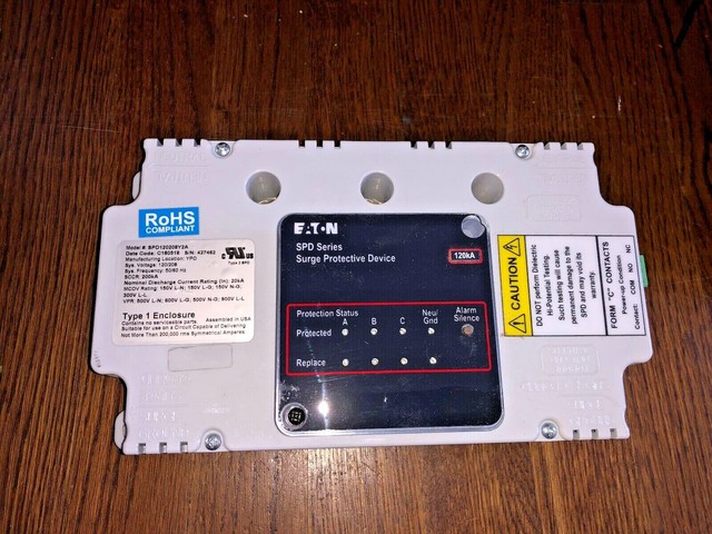 Eaton SPD120208Y2A Panelboard SPD Surge Protective Device for sale ...
