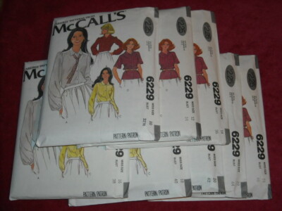 🌸 UNCIRCULATED 1978 McCALL'S #6229 - LADIES ( 4 STYLE ) SHIRT PATTERN ...