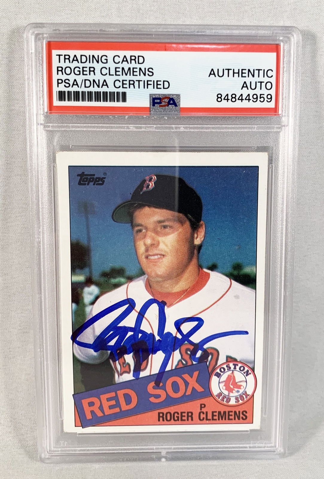 Roger Clemens Signed Rookie Card 1985 Topps #181 PSA/DNA COA | eBay
