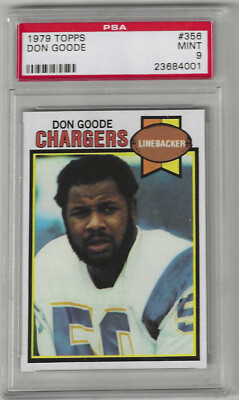 1979 Topps Don Goode #356 Graded Card PSA 9 Chargers pop 14 & none ...