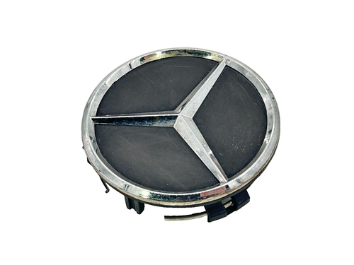 MERCEDES BENZ GENUINE WHEEL CENTER HUB CAP FLAT BLACK W/CHROME ...