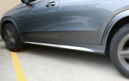 For 2020-2024 Benz GLE silver steel door side skirt anti friction trim ...