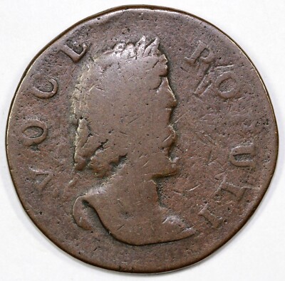 1760 N-10 Tall Head Voce Populi Colonial Copper Coin | eBay