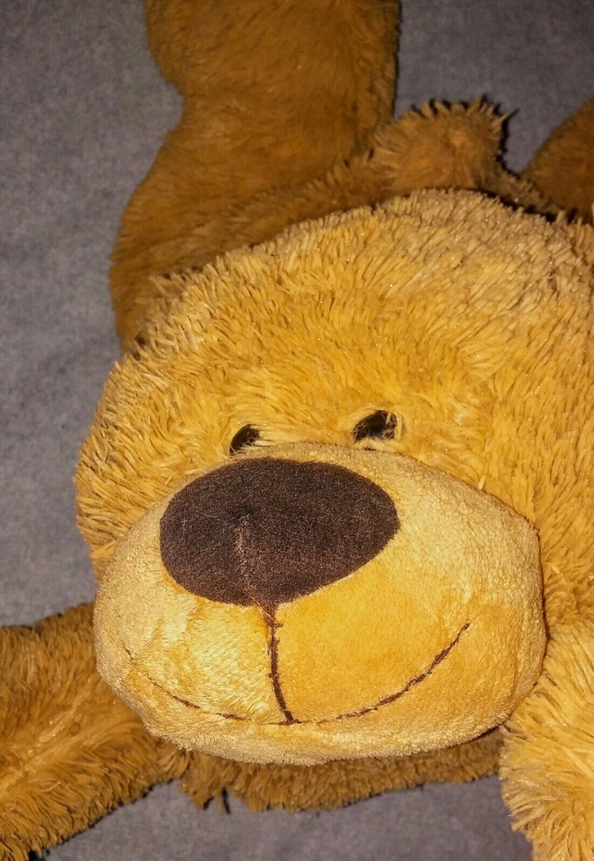 Teddy Bear. Plush. Soft Stuffed. Large. Tan Brown. Huggy Bear | eBay