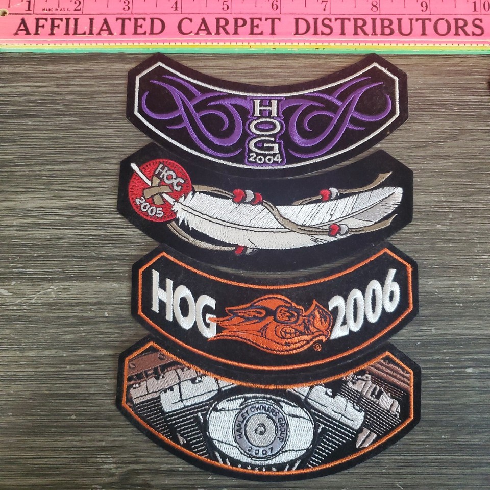 Harley-Davidson Owners Group HOG Biker Vest Jacket Patch Lot Of 11 ...
