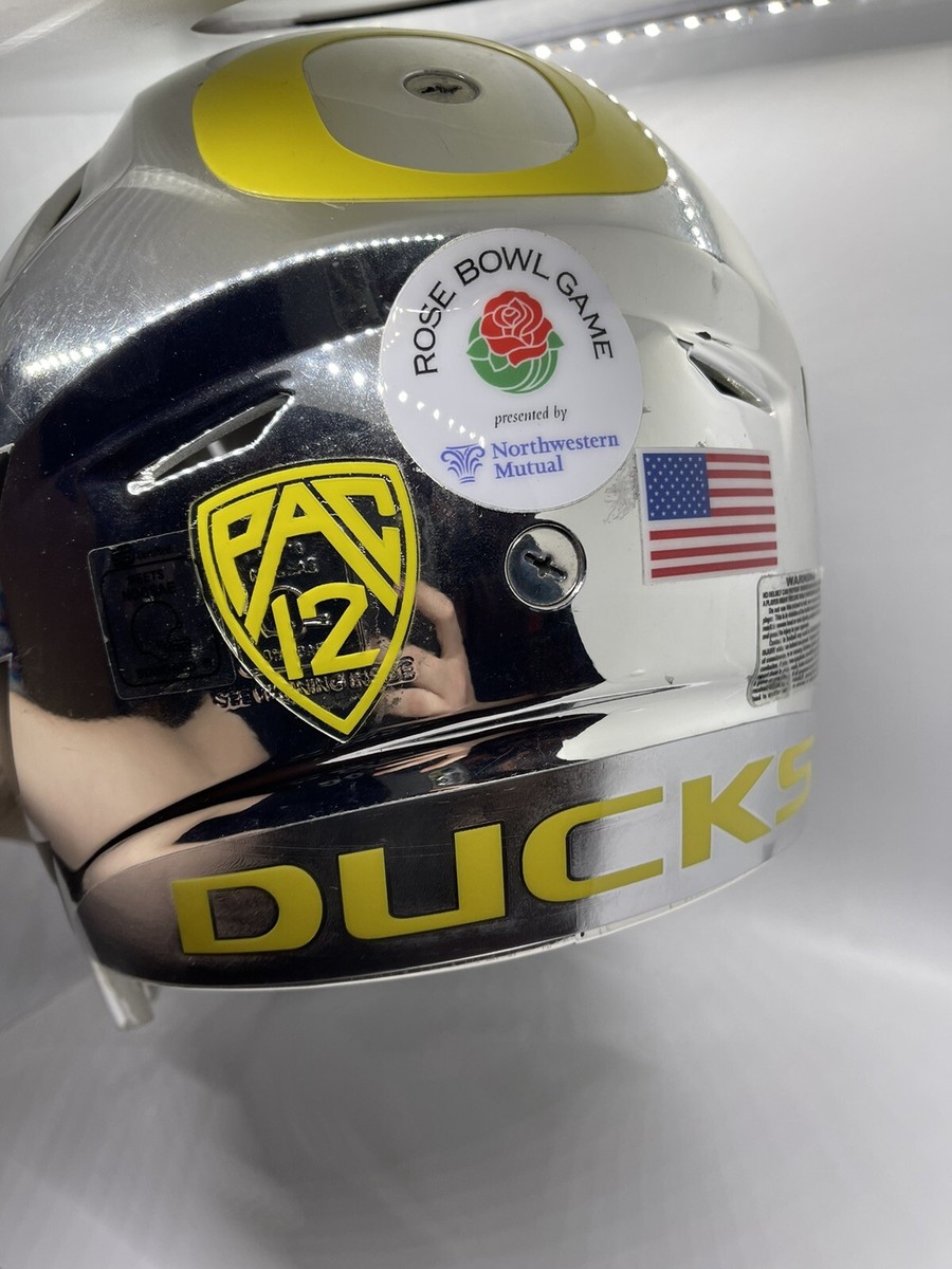 Oregon Rose Bowl Helmet Oregon Ducks Helmet During The Game. The