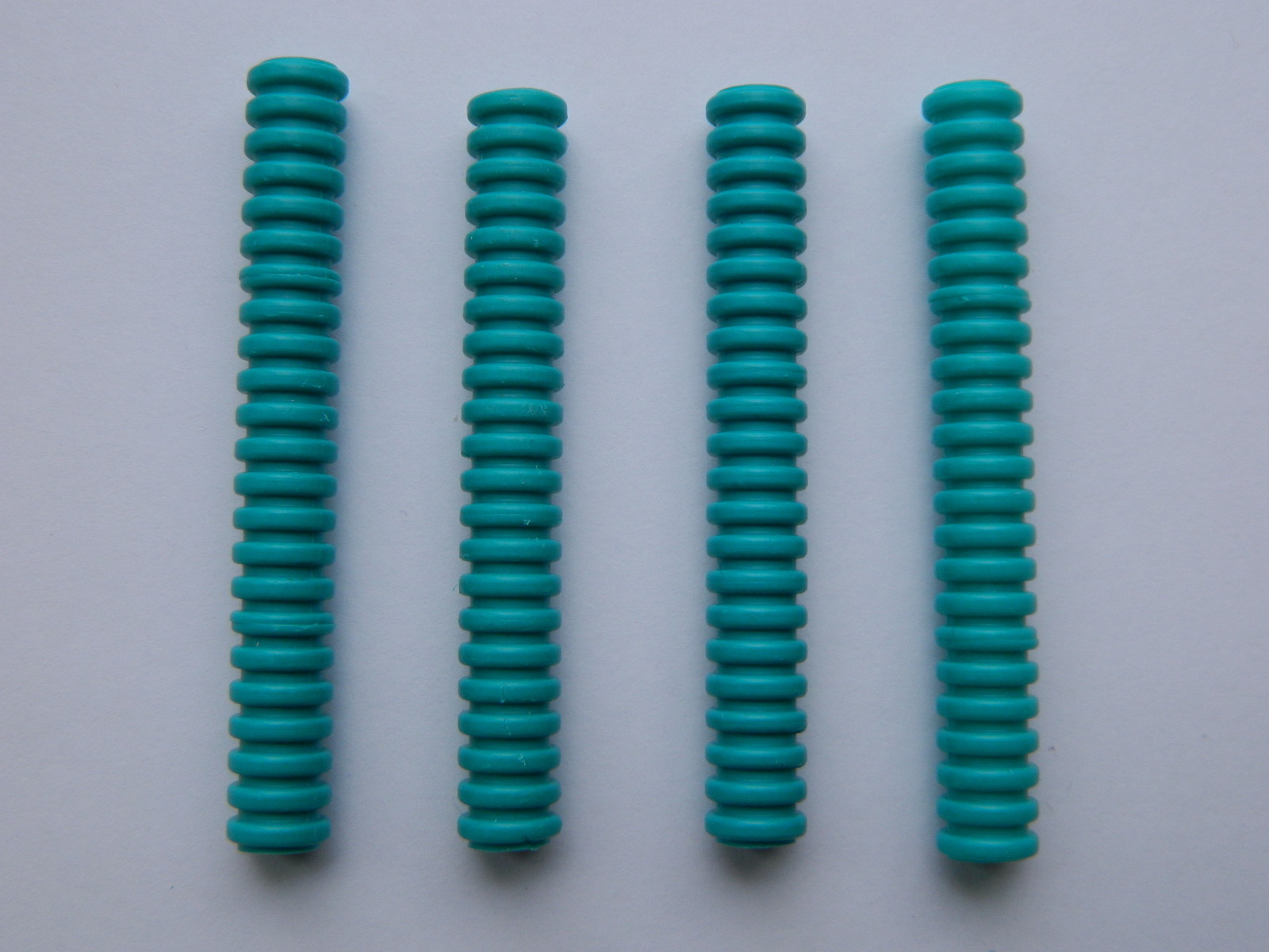 Lego Hose Ribbed 7mm D. 7L x4 Turquoise tube tubing technic space star ...