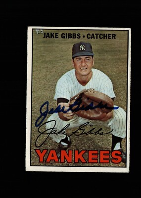 Jake Gibbs 1967 Yankees Topps authentic autographed card | eBay