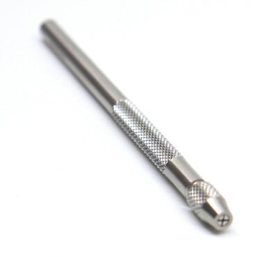 Pin Vise or Probe Round Knurled Chuck Handle Stainless Steel 11 Cm Long ...