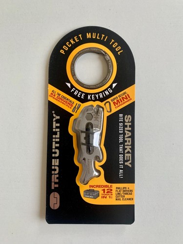 True Utility Sharkey Bite Sized 12-in-1 Pocket Multi Tool Key Ring ...