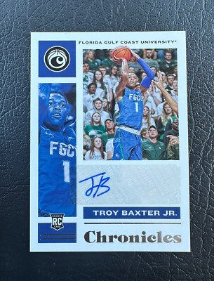 2021-22 Panini Chronicles Troy Baxter Jr. Rookie Auto #CR-TBJ | eBay