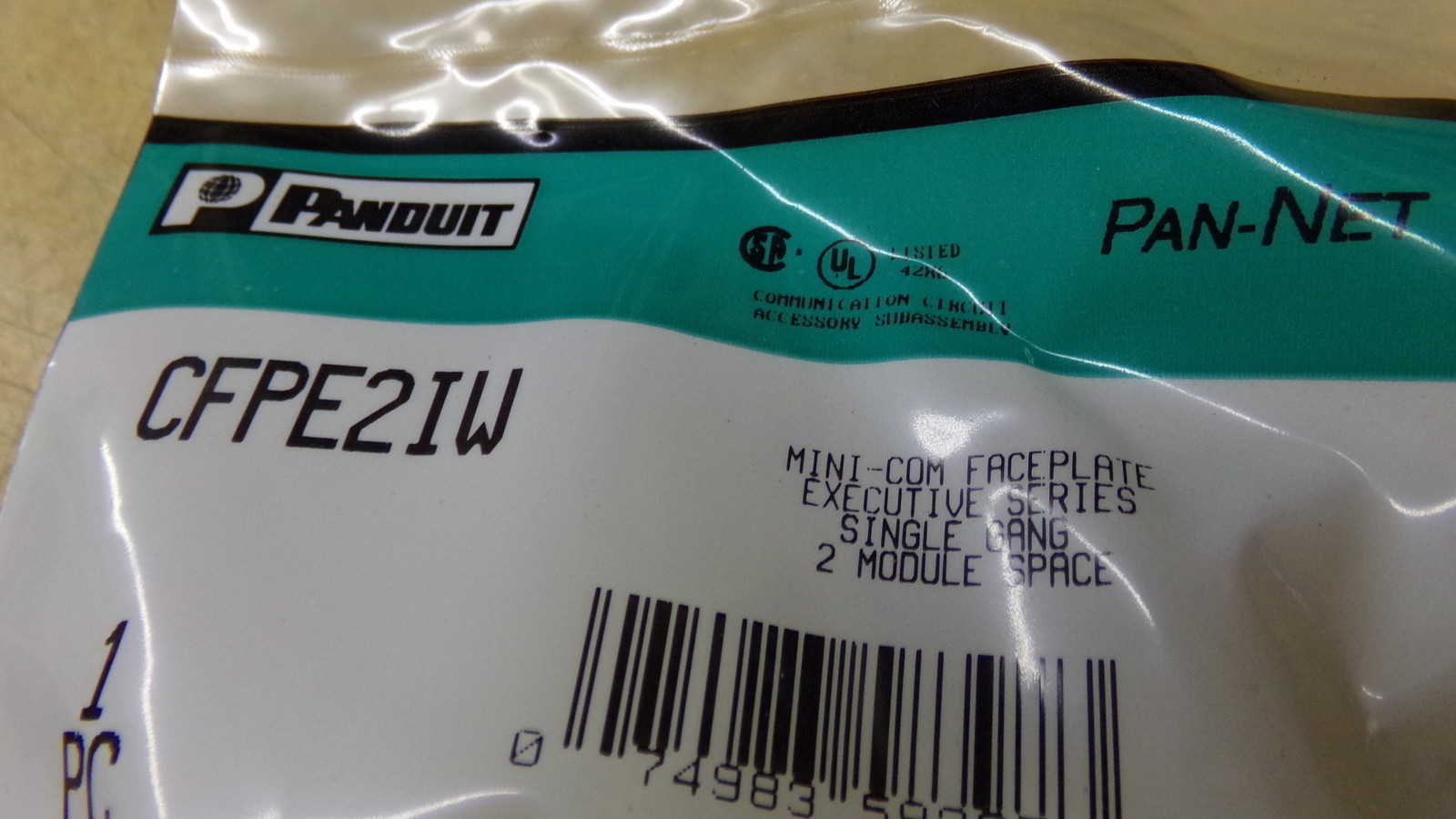 NEW Panduit CFPE2IW Faceplate *Free Shipping* | eBay