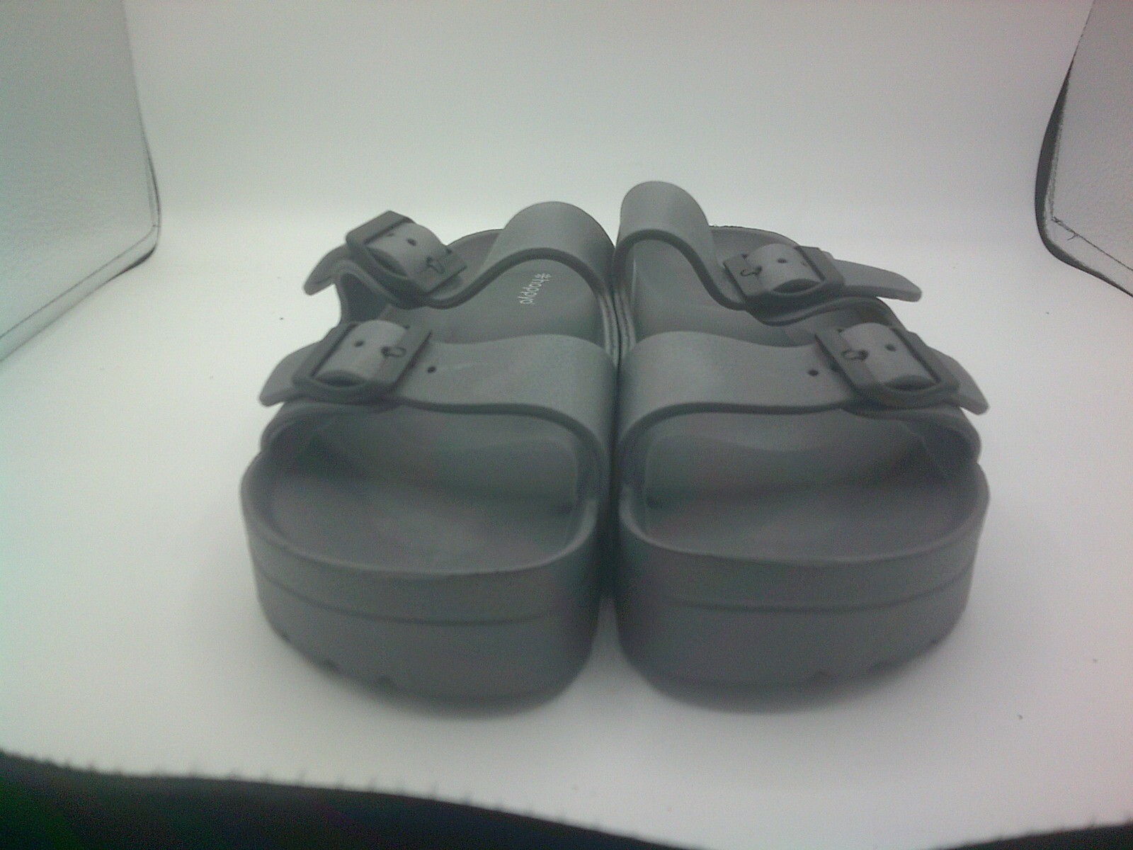 Happyo 2 Strap EVA Platform Sandals - Unisex, Anthracite Men's 8 ...