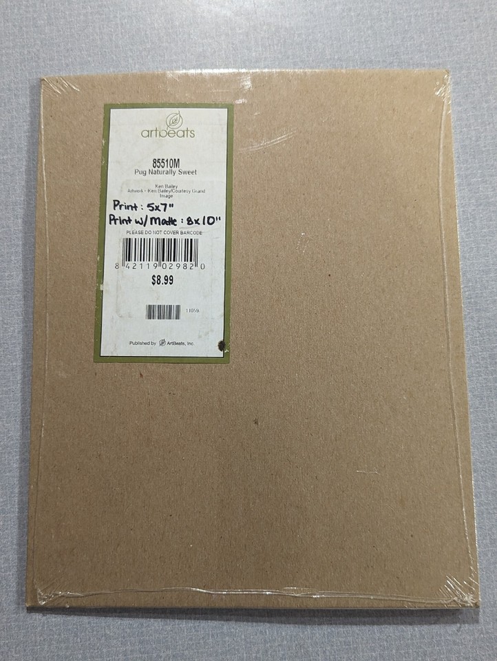 Naturally Sweet Pug Orange Juice by Ken Bailey Art Signs Print 8x10 Limited Ed. | eBay