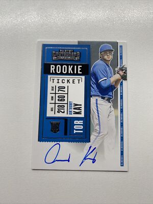 Anthony Kay 2020 Panini Contenders Baseball Rookie Card RC Auto 125 ...