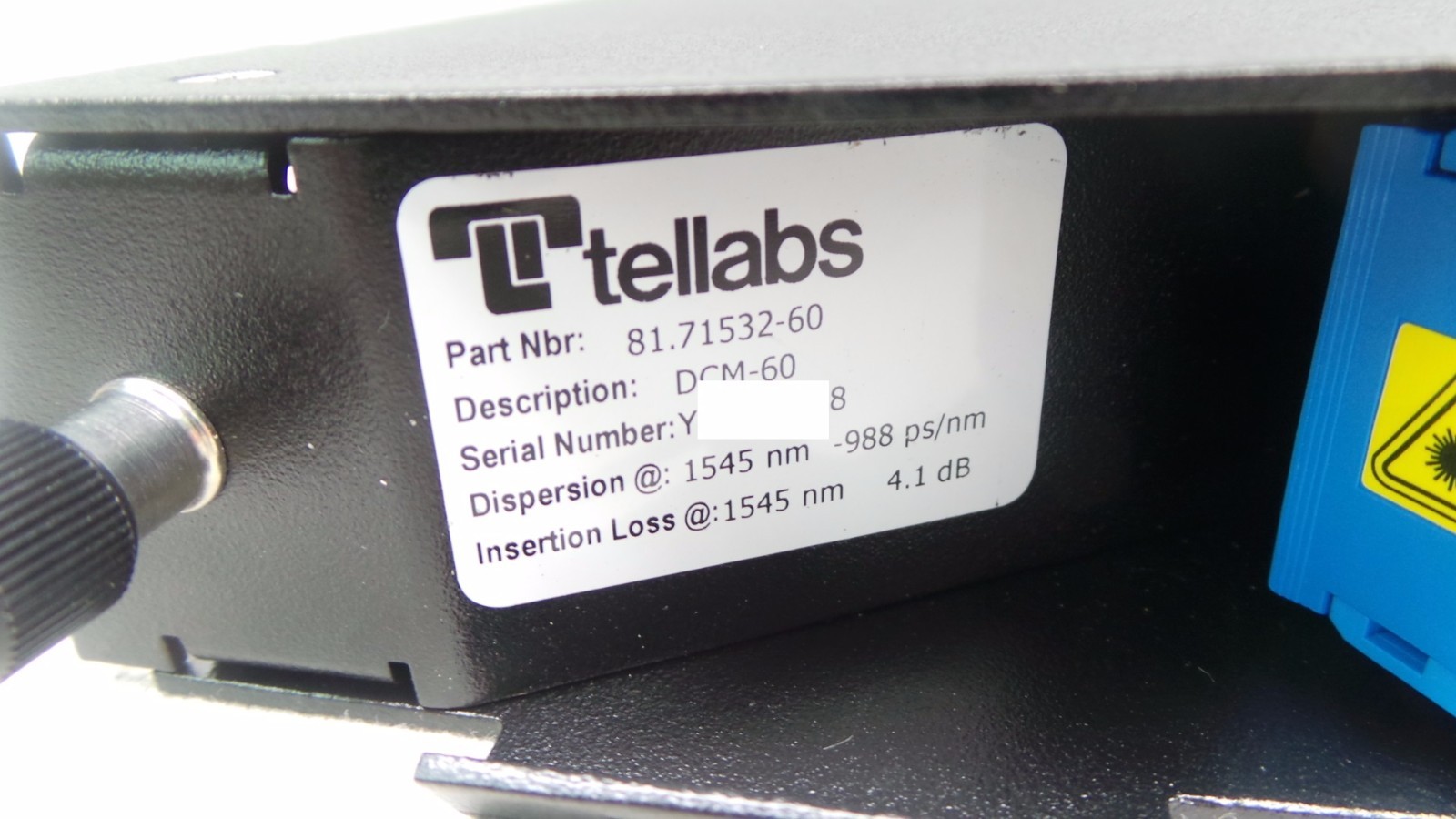 Tellabs 7100n 81.71532-60 Dcm-60 Dispersion Compensation Module Dcm60 ...