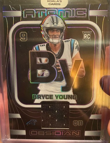 2023 Panini Obsidian Atomic Material Bryce Young RC Rookie Patch /75 SP ...