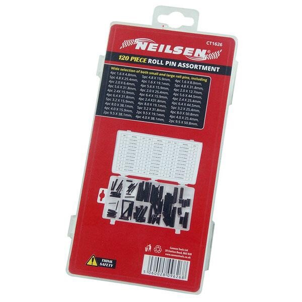 120pc Roll C Pin Set Assorted Mixed Spring Tension Pack/Sellock/Rowl ...