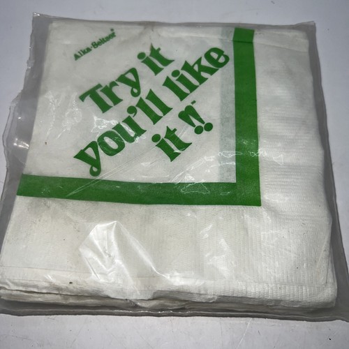 Vintage Alka Seltzer Paper Napkins 1972 Sealed Pack Of Old Ad Slogan | eBay