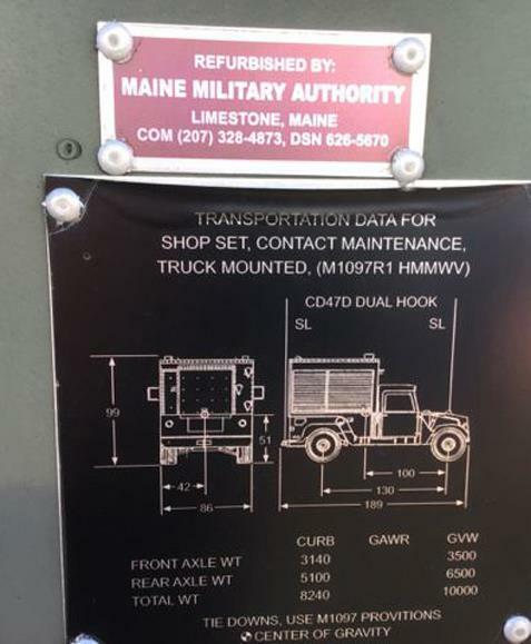 Rock Island Arsenal SECM Contact Maintenance Shelter and M1102 Trailer ...