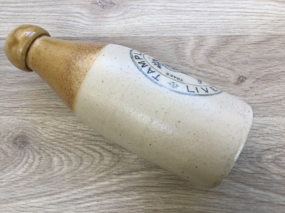 'Liver Bird' Stoneware Liverpool Ginger Beer Bottle - Fine Tail ...