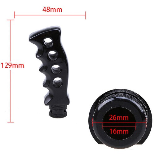 Universal New Black Slotted Pistol Grip Handle Manual Gear Shift Knob ...