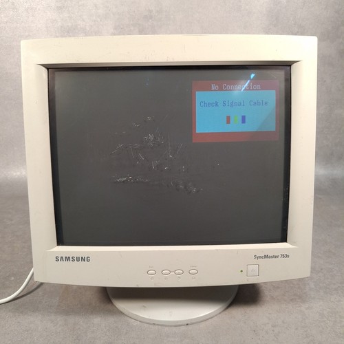 Samsung SyncMaster 753s 17” CRT VGA Monitor 2002 Retro PC Display ...