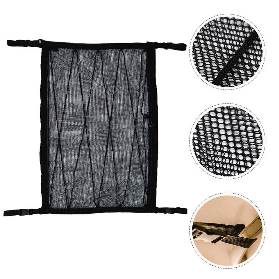 Car Roof Mesh Bag Ceiling Storage Net Organizer Compartment Netting ...