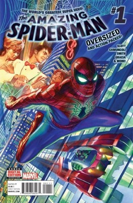 Amazing Spider-Man (2015) # 1 (8.0-VF) Mockingbird, Alex Ross cover ...