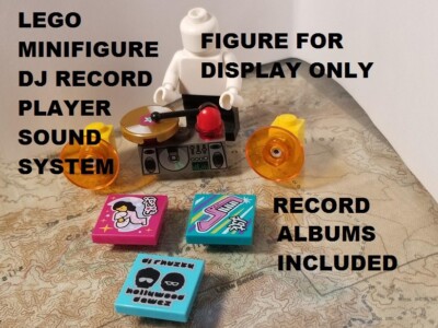 LEGO Minifigure Record Player Karaoke DJ Speakers Stereo Vinyl Music ...