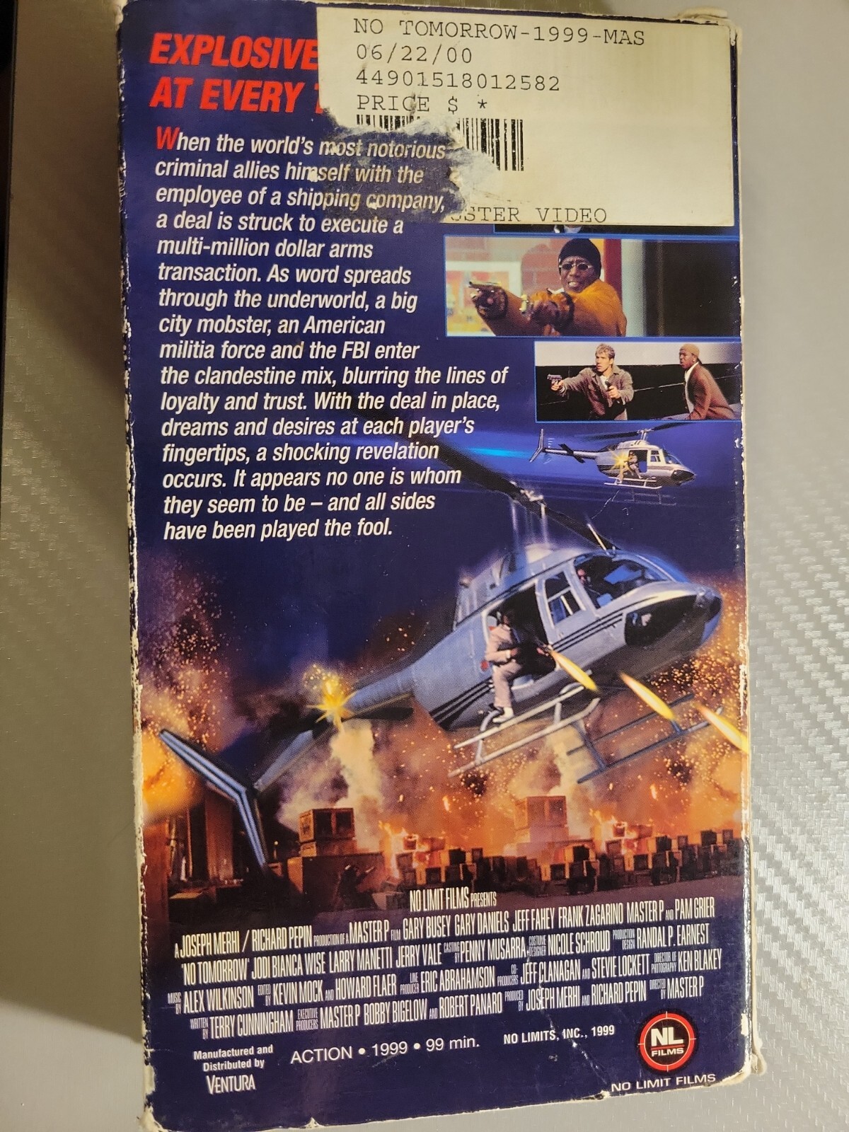 No Tomorrow (VHS, 1999) Pam Grier Master P Gary Busey 634991100038 | eBay