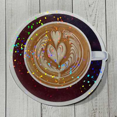3 inch Latte Sticker, Autumn Journal Stickers, Kawaii Sticker, Coffee ...