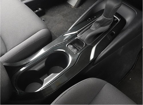 5X Carbon Fiber Style Console Gear Frame Cover Trim For Toyota Corolla ...