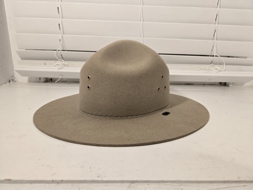 STRATTON HAT S40 /TROOPER/SHERIFF/ POLICE/RANGER/TAN BEIGE FELT HAT SZ ...
