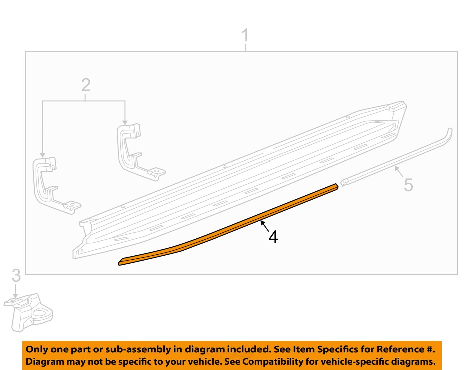 GM OEM 15-20 Escalade ESV Pillars, Rocker Floor Running Board-Insert ...