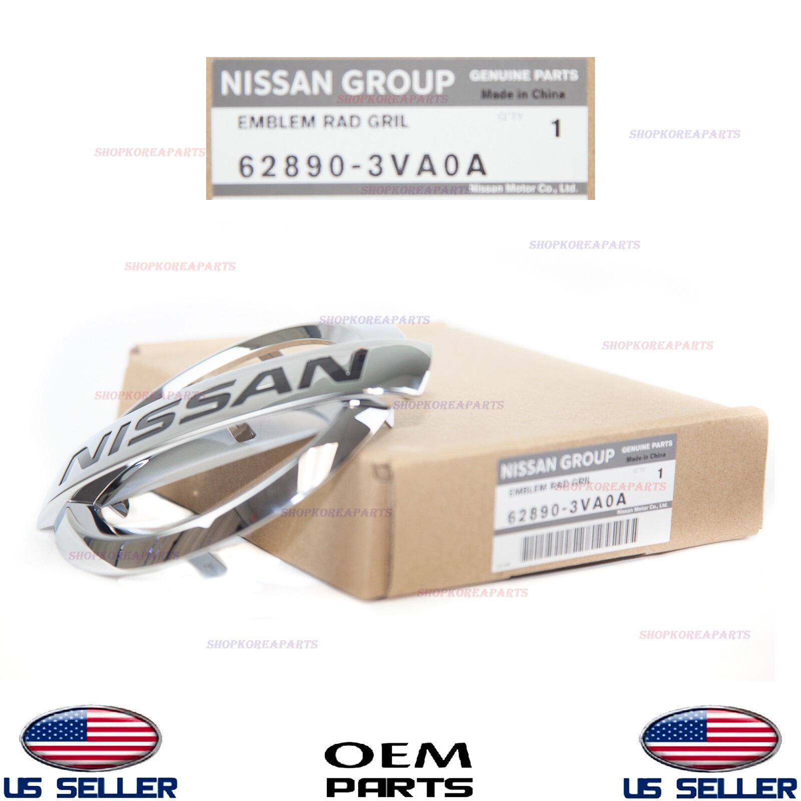 Genuine Front Grille Emblem Logo ⭐OEM⭐ NISSAN VERSA NOTE 2014-2019 ...