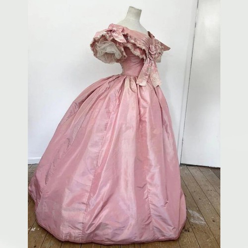 Victorian Dancing Ball Gown Civil War Princess Dress Pink Wedding ...